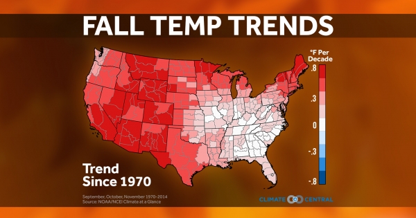 Fall Temperature and Precipitation Trends | Climate Central